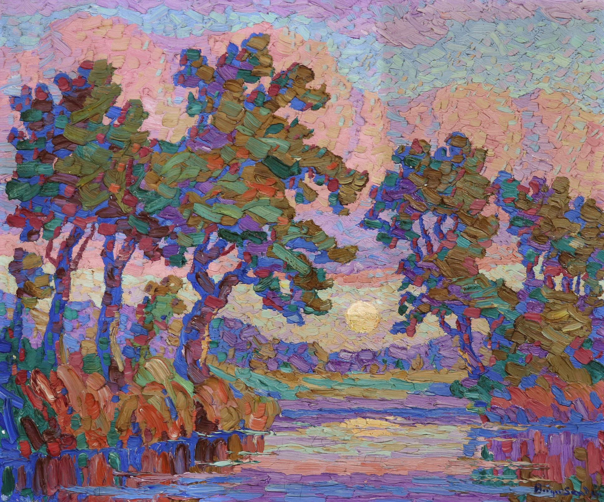 Birger Sandzen Oil Painting | Birger Sandzen Art for Sale | Reuben ...