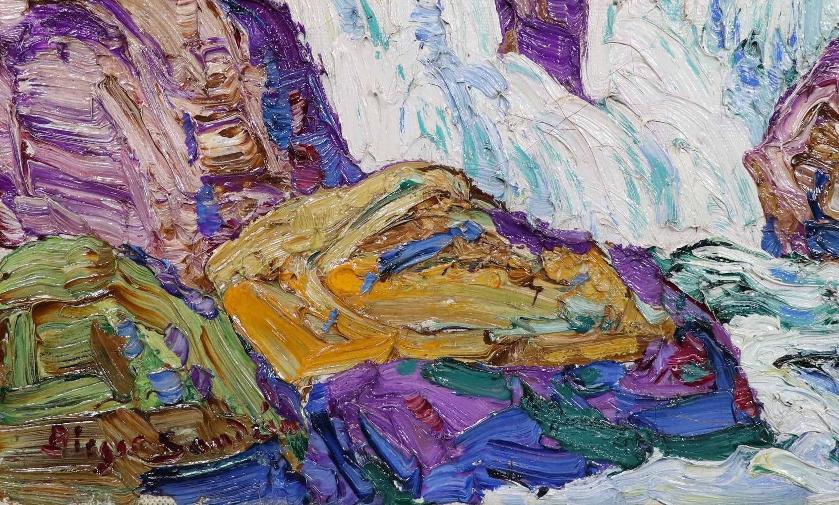 Birger Sandzen Playing Water | Birger Sandzen Oil Paintings | Colorado ...